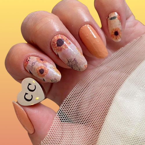 Mini 1950's Sunflowers | Color Crush Nails