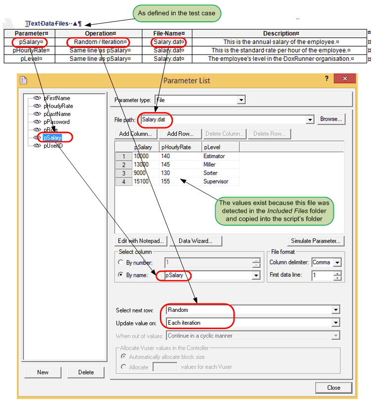Parameter Association | docxrunner
