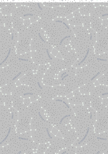 Light Years - Constellations - Light Grey | fabric-quilt