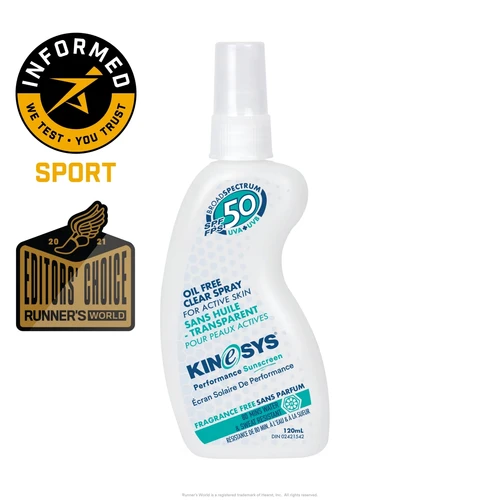 SPF 50 KINeSYS Spray Sunscreen | Health and Adventure