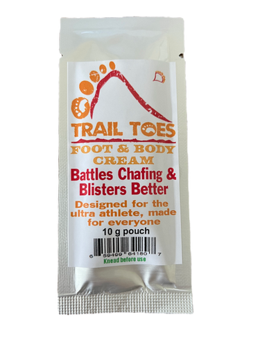 Trail Toes Anti-Blister/Anti-Chafing Foot & Body Cream (Single Use Pkg ...