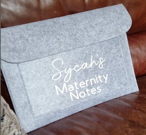 Ffolder Nodiadau Mamolaeth / Maternity Notes Folder | Anrheg Lulu