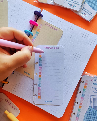 Notas Mini " Check List Candy " ( 7 x 14,5 cm) | PAPELERIA BOAVIDA
