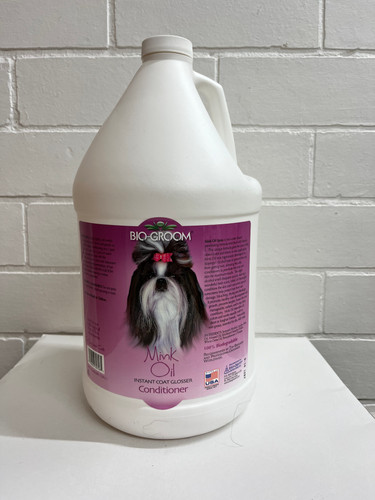 Bio-Groom Mink Oil Instant Coat Glosser Conditioner Spray (1 Gallon / 3 ...