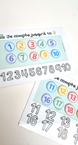 Tableau apprentissage des chiffres | Mum-i