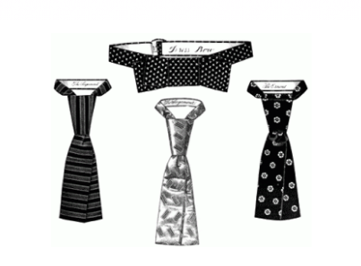 Mens' neckwear, 1800 to 1899