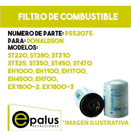 FILTRO DE COMBUSTIBLE - PARTE: P552075 | Epalus