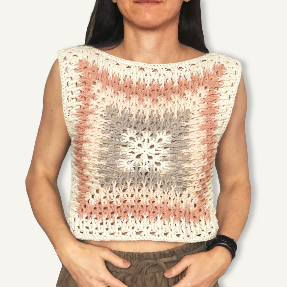 Mosaic Vest | Crochet Pattern | Larami Loops