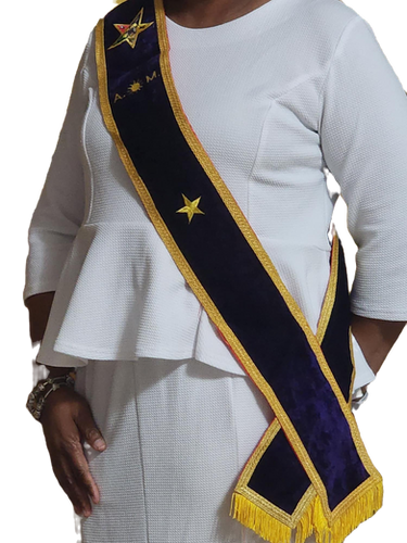 OES Associate Matron Sash | DK Masonic Greek