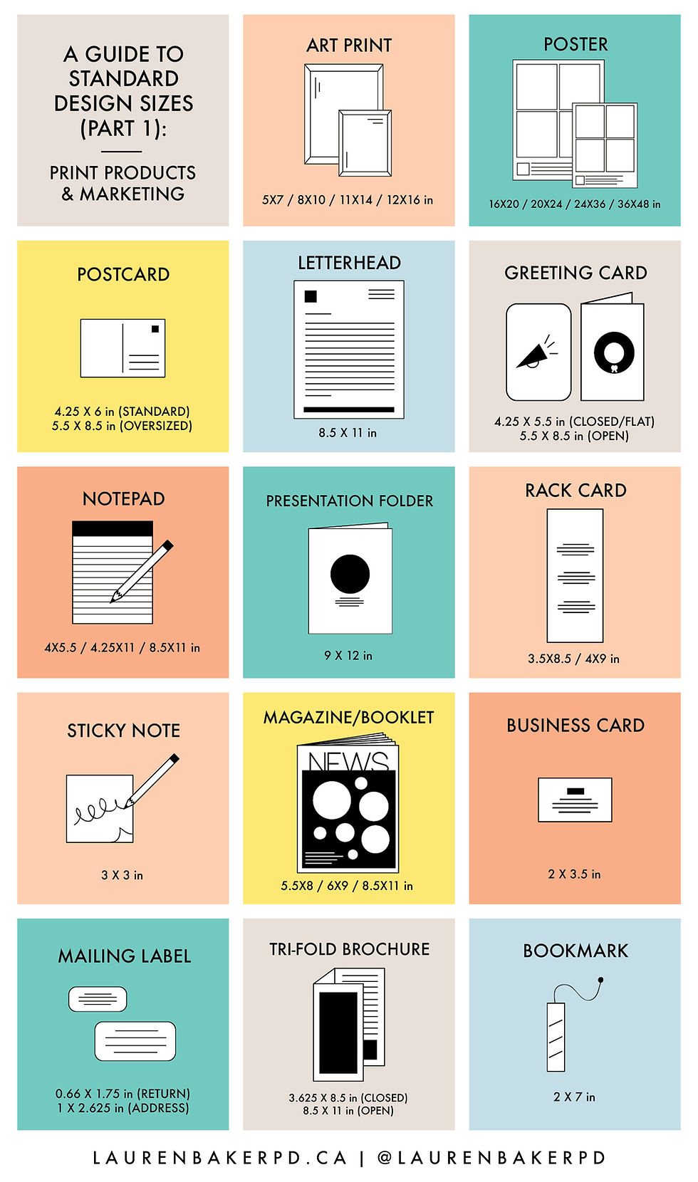 A Guide to Standard Design Sizes (Part 1): Print Products & Marketing