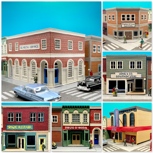 Large Shop Set | Main Street Collection (HO Scale 1:87) | Snowhorse Design