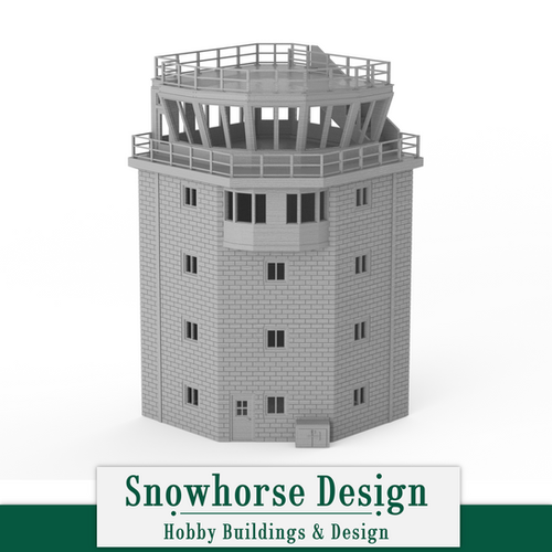 Air Control Tower | Military Collection (HO Scale 1:87) | Snowhorse Design