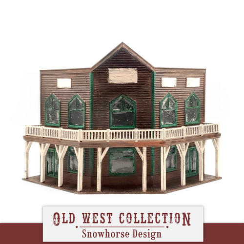 Desert Flower Saloon & Inn (Unpainted) | Western Collection (HO Scale 1 ...