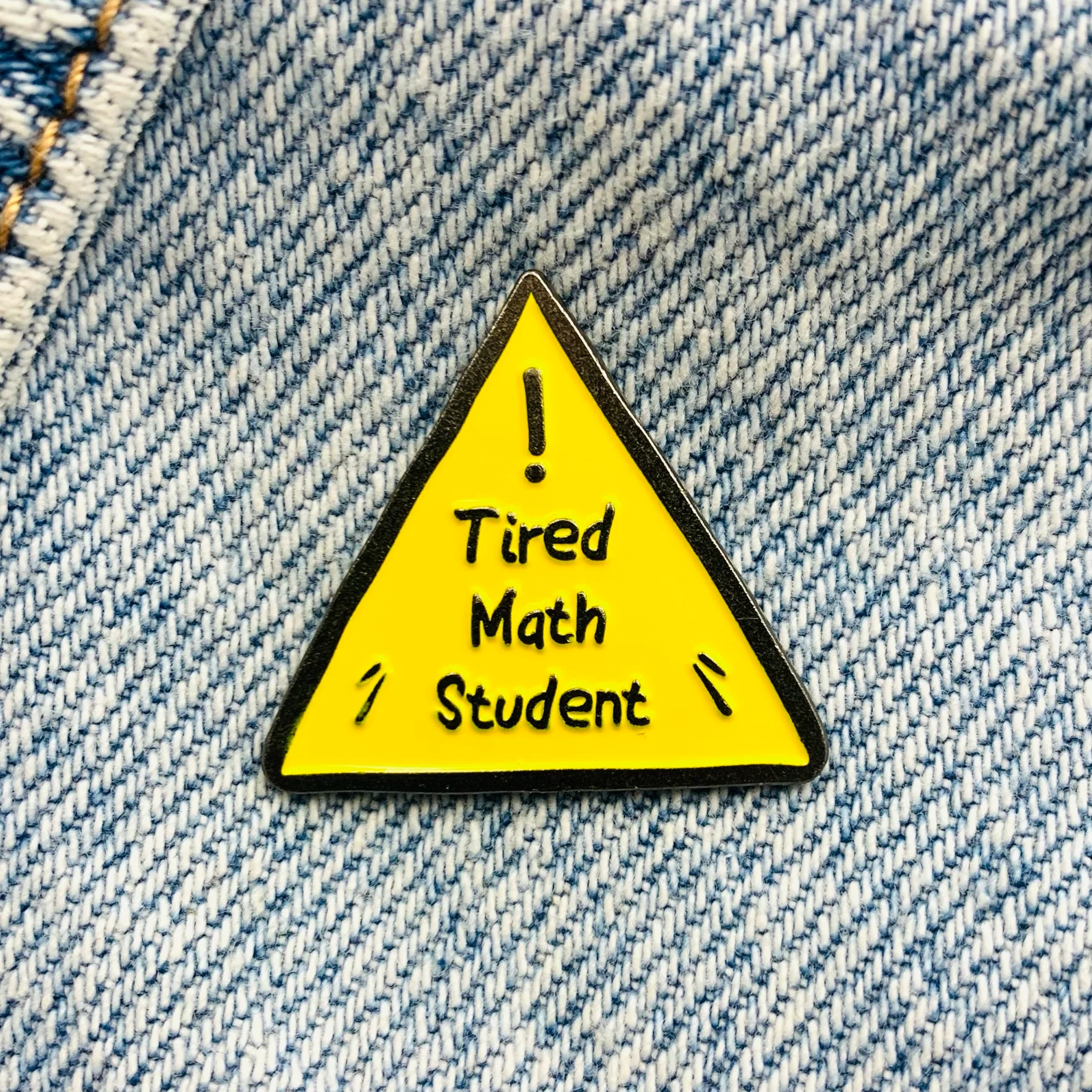 Tired Math Student Lapel Pin – For Those Who’ve Done the Calculations ...