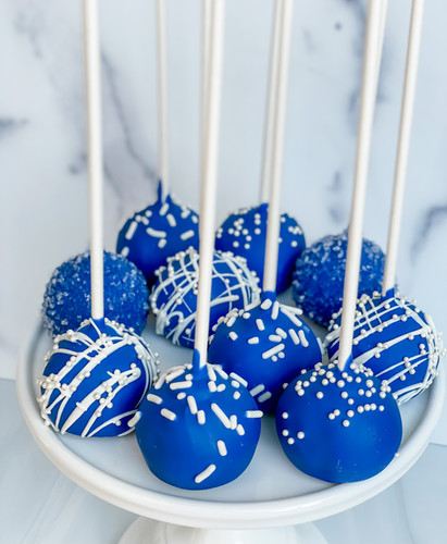 Dark Blue Cake Pops | HollywoodBakedGoods