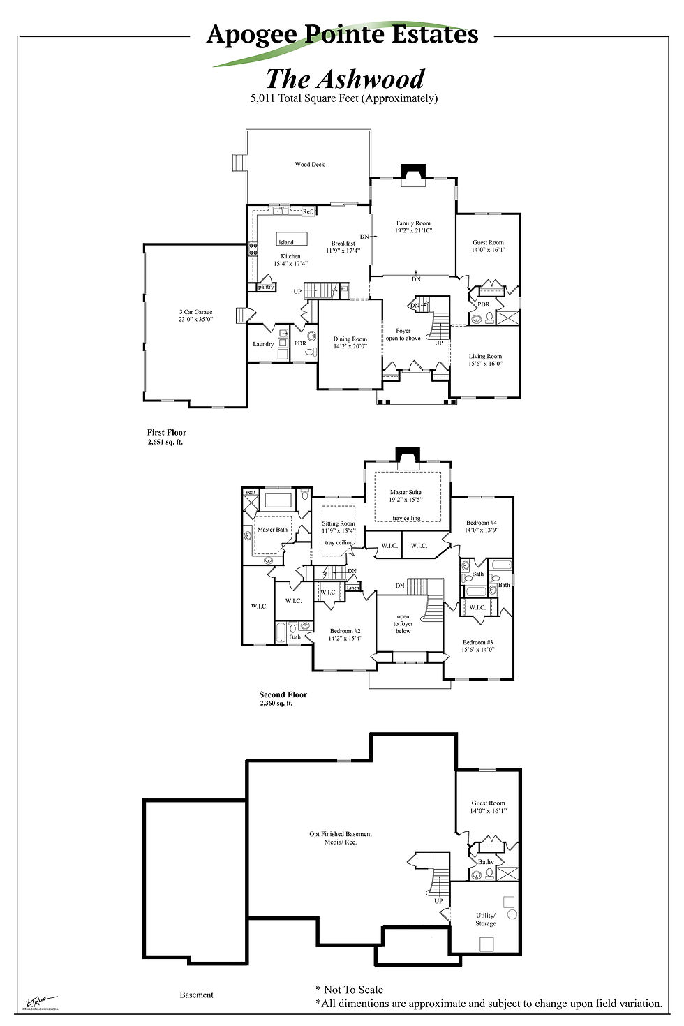 Floor Plans | KTaylorRenderings.com