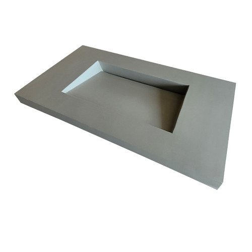 42" Concrete Sink - Ramp Basin - Slot Drain - Customizable - Platinum ...