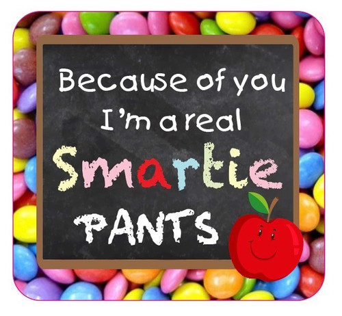 Smartie Pants Stickers | Auburn Black Design