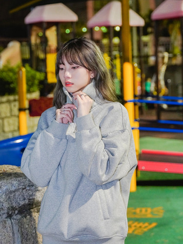 【Creeps Original】Heavyweight Half-Zip Fleece Sweater [400g] | CREEPS-STORE