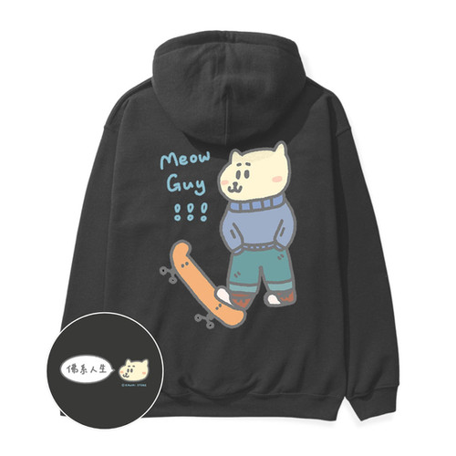【Kawai Store】Meow Guy Heavyweight Fleece Hoodie | CREEPS-STORE