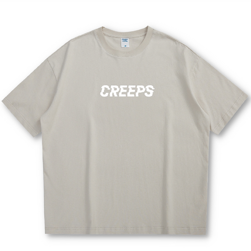 【Creeps Original】Sliced Logo Oversized Printed T-shirt | CREEPS-STORE