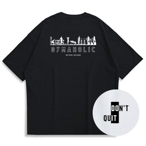 【Creeps Original】Gymaholic V1 Oversized Printed T-shirt | CREEPS-STORE