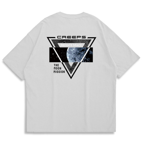 【Creeps Original】Universe Space Oversized Printed T-shirt | CREEPS-STORE