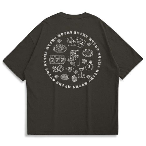 【Creeps Original】Never Lose Oversized Printed T-shirt | CREEPS-STORE