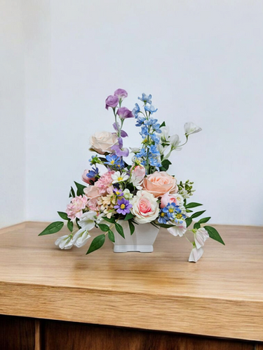 Pastal Spring Arrangement- 02 | The Styled Bouquet