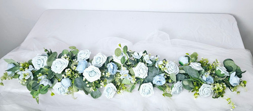 Icy Blue Table Garland | The Styled Bouquet
