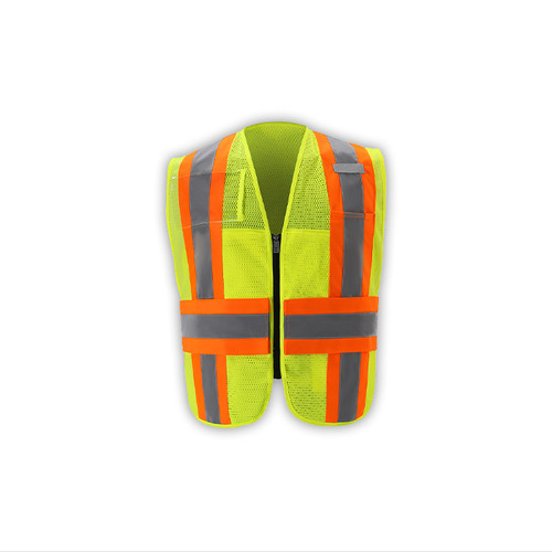 IC115MC-2 High Visibility Contrast Incident Command Vest, Class 2, Lime ...