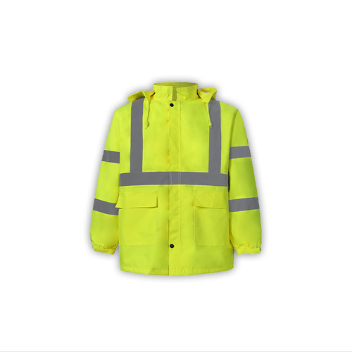 750C-3 High Visibility Rain Jacket, Class 3, Lime, 300 Denier | 2W ...