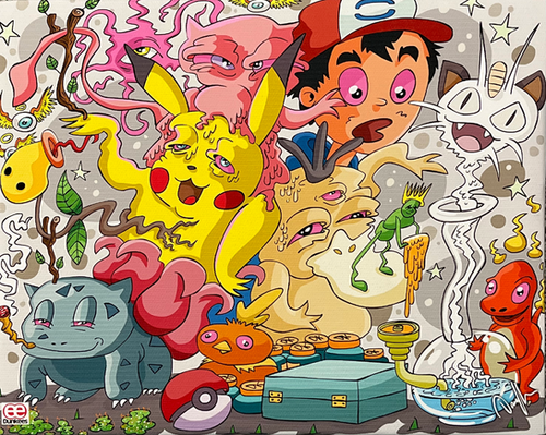 DUNKEES #Smokimon Canvas Print | CHOPTOP