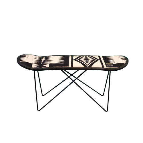 PENDLETON×MB7r SKATE DECK STOOL BLACK "WALKING ROCK WHITE" | CHOPTOP