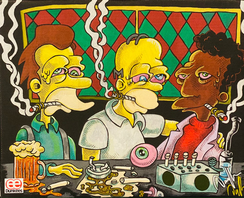 DUNKEES #Dab Bar Canvas Print | CHOPTOP