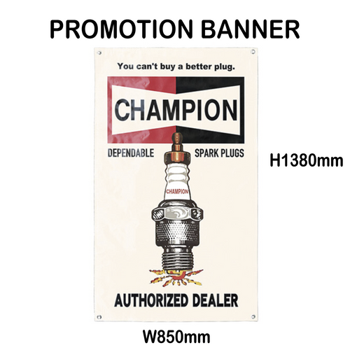 Champion Spark Plug Banner | CHOPTOP