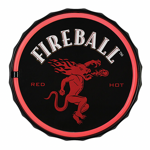 FIREBALL BOTTLE CAP LED NEON SIGN | CHOPTOP