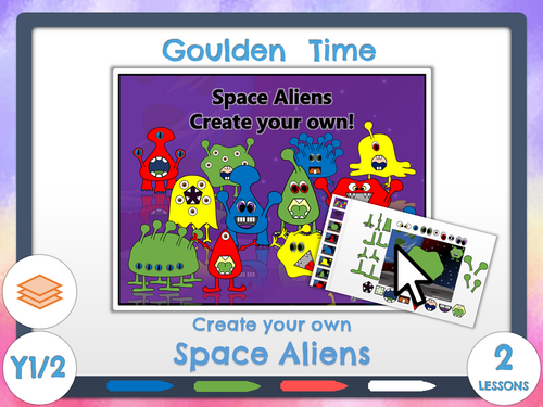 Create your own Space Aliens | Gouldentime