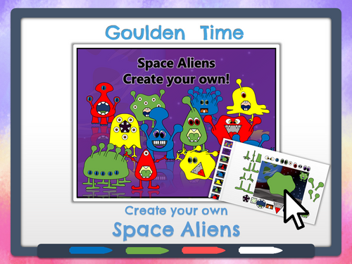 Create your own Space Aliens | Gouldentime
