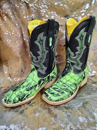 CORRAL MENS GREEN/BLK FISH PIRARUCU BOOTS | JRs Western Store