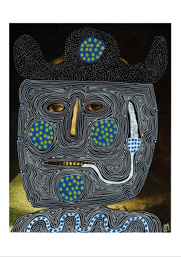 Spotty Cheeks. Print. | John Mckie Art