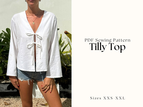 Tilly Top- Digital PDF Sewing Pattern | Annie'sSewingStudio