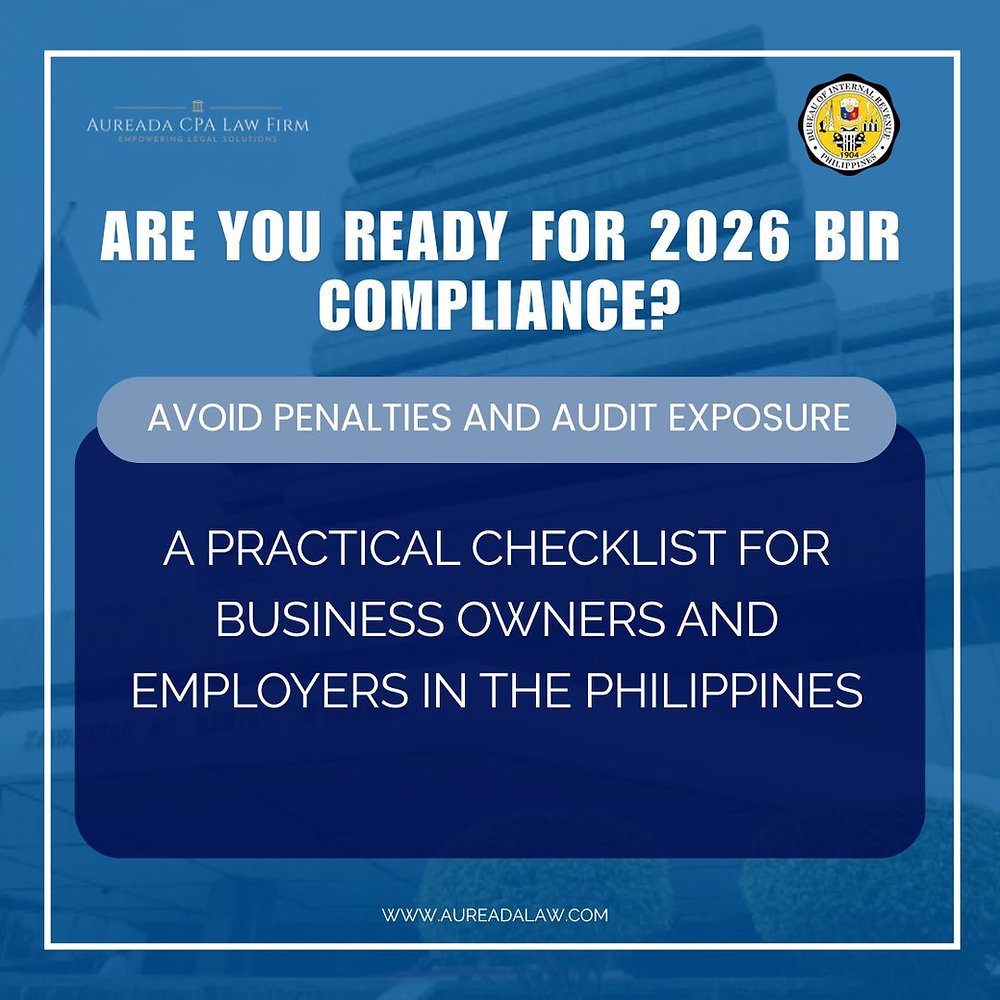 2026 BIR Annual Compliance Checklist (Philippines): Inventory List ...