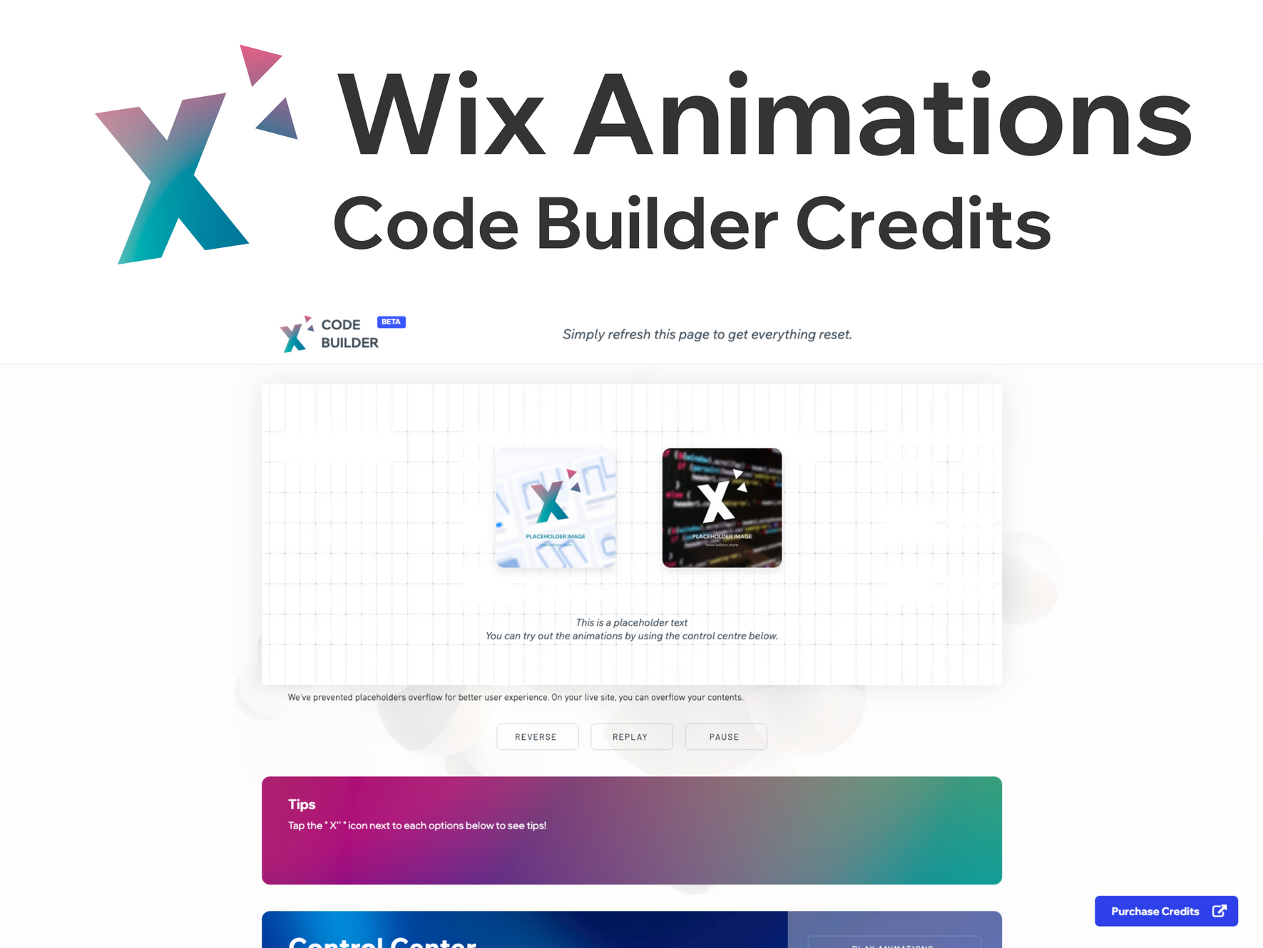 Wix Animations No Code Builder