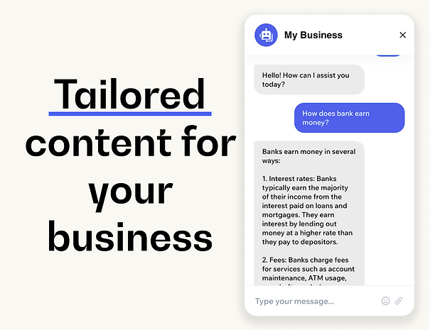 Chat: GPT based conversations | Wix App Market | Wix.com