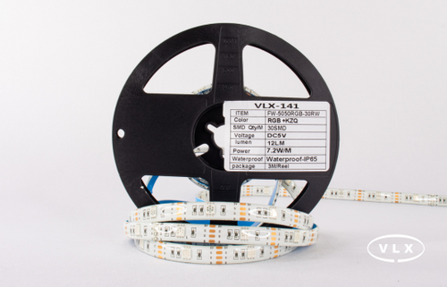 5V 5050 IP65 30LED RGB 3M | vlxledexcellence