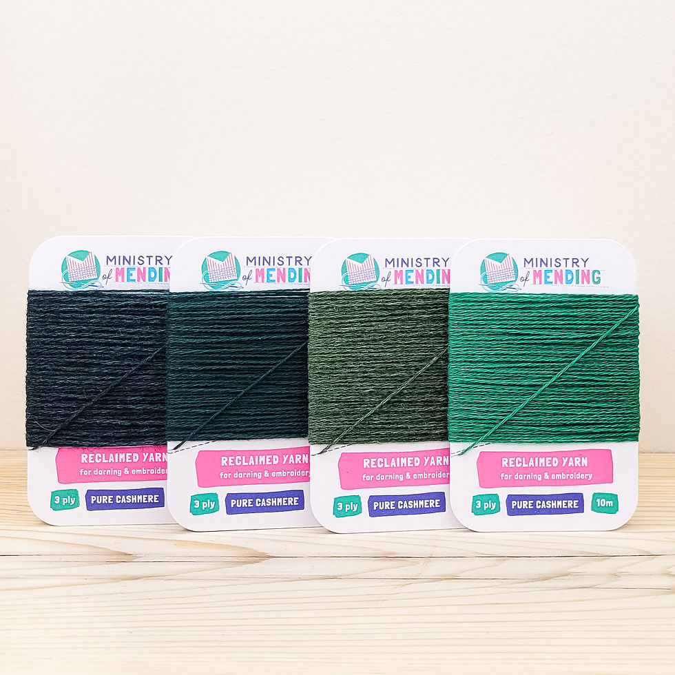 Reclaimed Cashmere Darning Yarn - Goblins & Gremlins Set | Ministry of ...