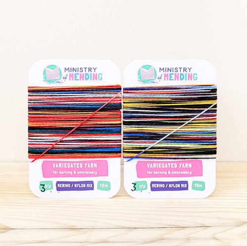 Variegated Merino Darning Yarn (3-Ply) - Atomic Mars Set | Ministry of ...