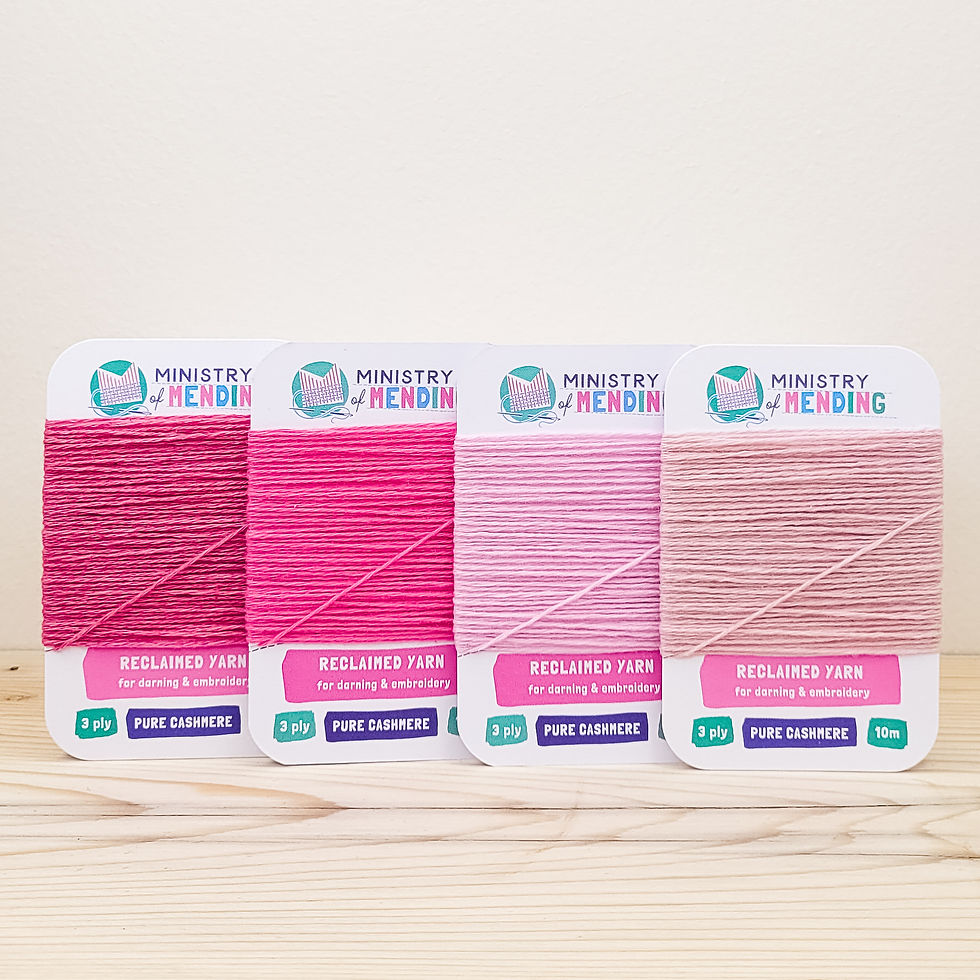 Reclaimed Cashmere Darning Yarn - Fairy Dust Set | Ministry of Mending