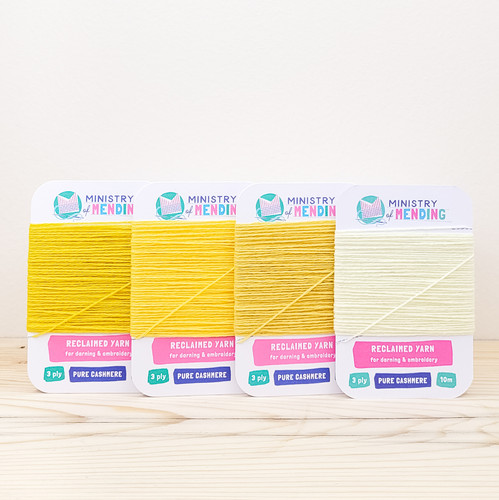 Reclaimed Cashmere Darning Yarn - Yellow Submarine Set | Ministry of ...